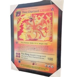 Pokemon | Art | Thicc Pokmon 3d Lenticular Framed Picture Thicc Pikachu ...